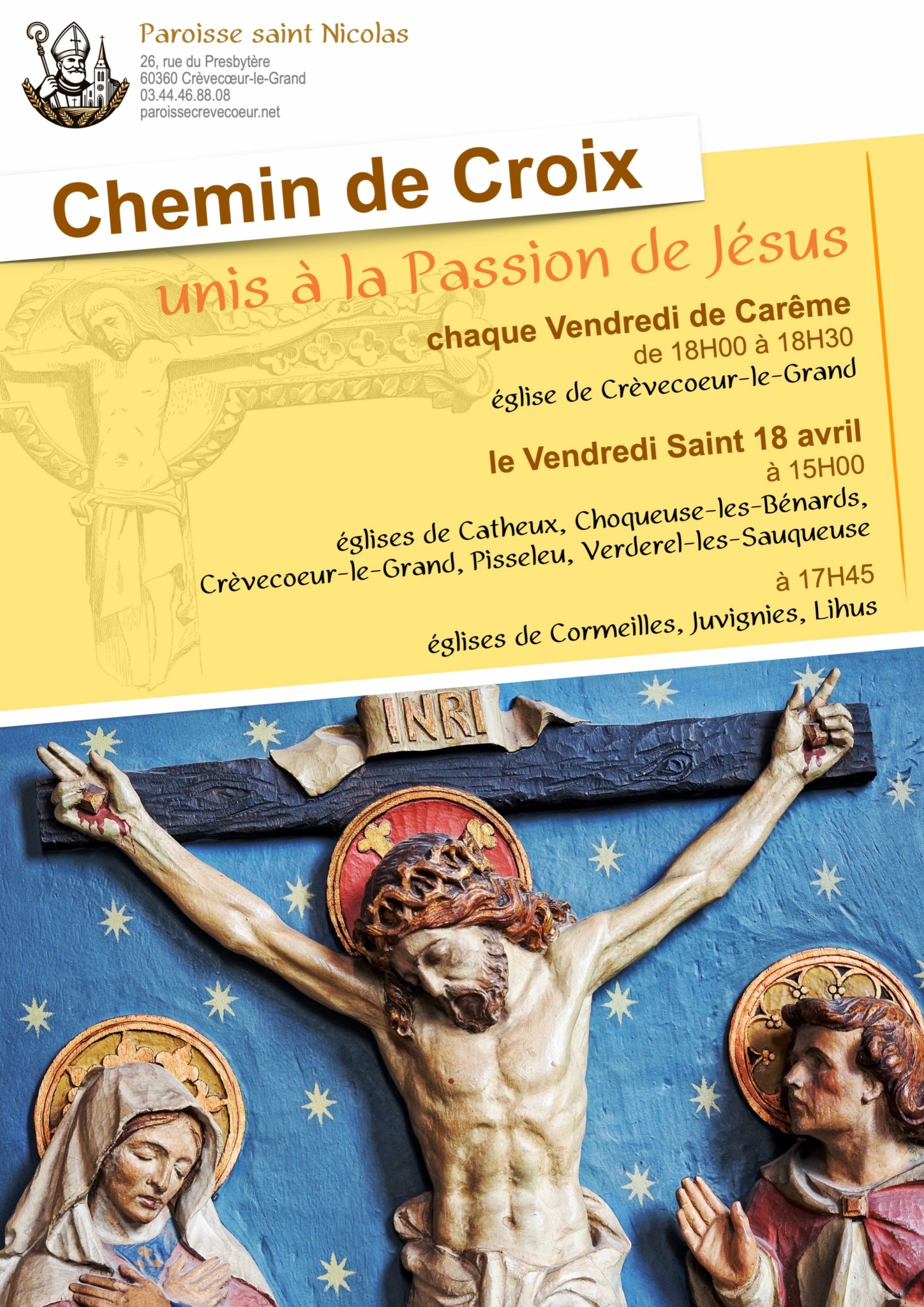 Chemin de Croix 2025 – Paroisse Saint Nicolas de Crèvecoeur-le-Grand (Diocèse de Beauvais)